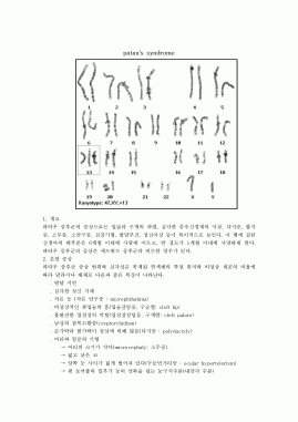 파타우증후군-1페이지