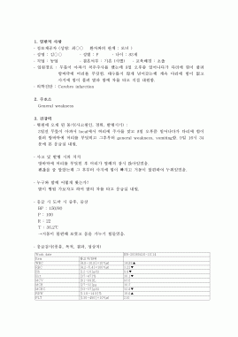 성인간호학실습case-응급실케이스(Cerebro infarction)-1페이지