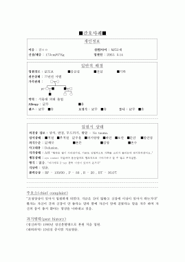 schizophrenia 정신분열증case study 케이스 -1페이지