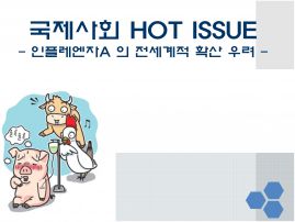 국제사회 HOT ISSUE-인플루엔자A의 전세계적 확산--1페이지