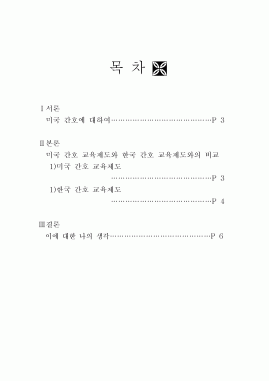 미국 간호교육제도에 대하여-1페이지