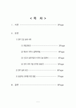 ERP 구축 실패 사례-1페이지