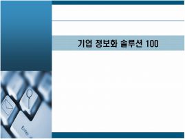 기업 정보화 솔루션 100선-1페이지