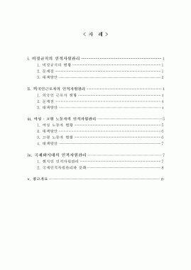 인적자원관리 최근이슈정리-1페이지