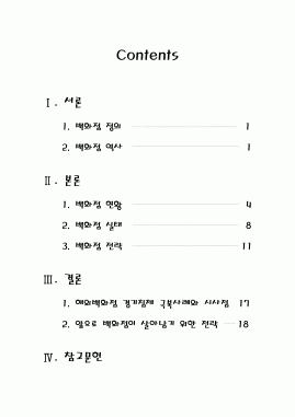 백화점 현황 및 전략 전망 실태-1페이지