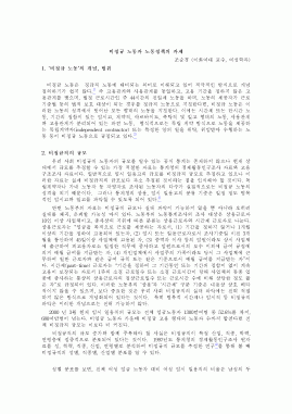 비정규 노동과 노동정책의 과제 -1페이지