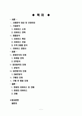 리바이스 소비자 행동 분석(설문지포함)-1페이지