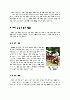 [보육경험]보육경험이 영유아기 발달에 미치는 장단점과 긍정적, 부정적 영향(장점, 긍정적 효과 중심), 보육경험과 영유아기 발달 영향-1페이지