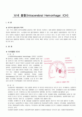 뇌내 출혈(Intracerabral hemorrhage: ICH)-1페이지