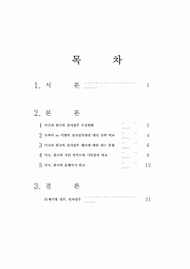 우리나라와 미국의 전자정부 비교.-1페이지