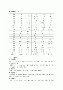 오행배열도와 14경락 -1페이지