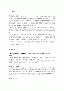 신경과 신경외과 간호 실습 case study-1페이지