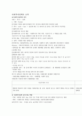 사회복지정책론 요약-1페이지