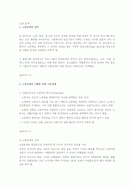 [비즈니스/경제] 노동문제 -1페이지