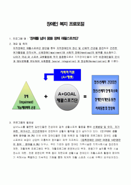 장애인복지프로그램(공동모금회 양식)-1페이지