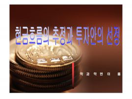 (PPT 자료)현금흐름의 추정과 투자안의 선정-1페이지