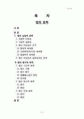 [사범/법학] 법의 효력 -1페이지