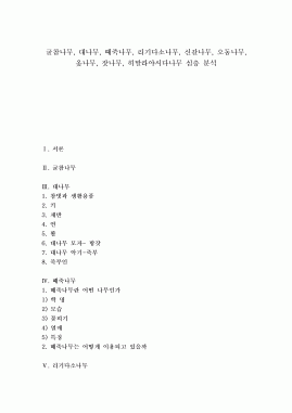 [굴참나무][대나무][때죽나무][리기다소나무][신갈나무][오동나무][옻나무][잣나무][히말라야시다나무]굴참나무, 대나무, 때죽나무, 리기다소나무, 신갈나무, 오동나무, 옻나무, 잣나무, 히말라야시다나무 심층 분석-1페이지