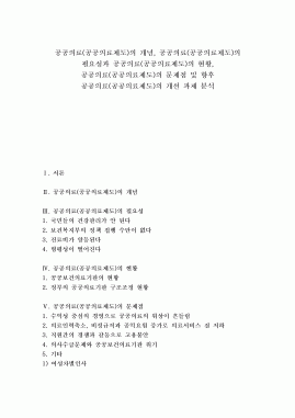 [공공의료][공공의료제도]공공의료(공공의료제도)의 개념, 공공의료(공공의료제도)의 필요성과 공공의료(공공의료제도)의 현황, 공공의료(공공의료제도)의 문제점 및 향후 공공의료(공공의료제도)의 개선 과제 분석-1페이지