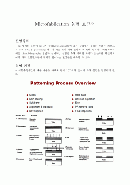 Photolithography에 대한 보고서-1페이지