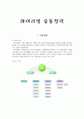 [경제,경영] 하이리빙 유통전략-1페이지