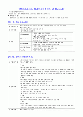 [약리학] 항바이러스제, 항진균제, 항종양제, 항협심증제, 이뇨제, 항부정맥제 등-1페이지