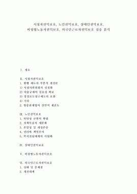 시청자권익보호, 노인권익보호, 장애인권익보호, 비정형노동자권익보호, 외국인근로자권익보호 심층 분석(권익보호, 시청자권익보호, 노인권익보호, 장애인권익보호, 비정형노동자권익보호, 외국인근로자권익보호)-1페이지