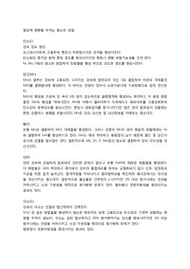 철강에 영향을 미치는 원소들의 성질-1페이지