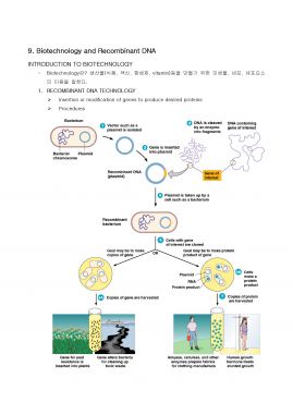 유전자 재조합과 생명공학 -1페이지