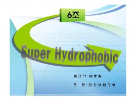 super hydrophobic(초소수성) 표면 제작과 응용 제품들-1페이지