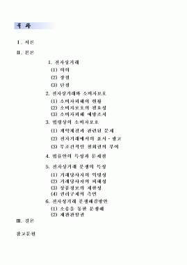 전자상거래와 소비자보호-1페이지