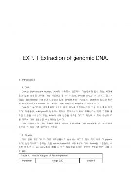 extraction of genomic DNA-1페이지