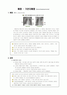 호흡기내과 폐렴-1페이지