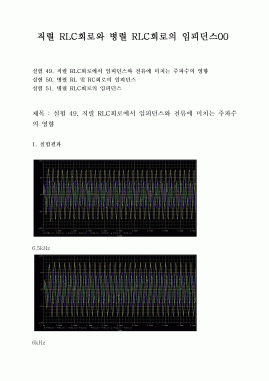  직렬 RLC회로와 병렬 RLC회로의 임피던스00-1페이지