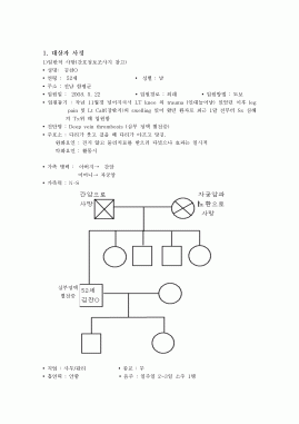 심부정맥혈전증에 대한 케이스스터디-1페이지