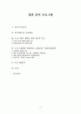 결혼 준비 프로그램-1페이지