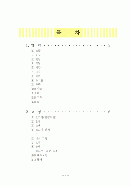 음식의 고명과 양념-1페이지