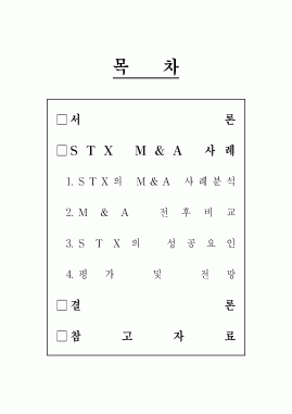 STX그룹의 M&A성공사례 -1페이지