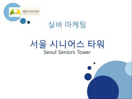 서울시니어스타워의 마케팅 전략분석, 경영전략 PPT-1페이지