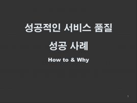 성공적인 서비스업 성공 사례-1페이지