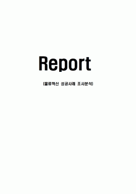 [인문과학] 물류혁신 성공사례 조사분석-1페이지