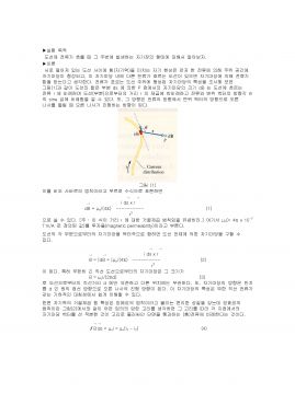 전류와 자기장 예비레포트-1페이지