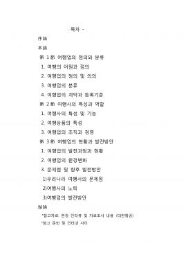 여행업의 현황과 발전방안, 여행상품의 발전방안-1페이지