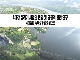 4대강사업의 긍정적방안 -1페이지