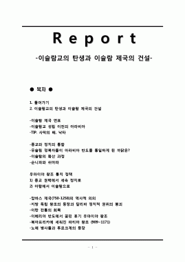 [이슬람교][이슬람 제국][무슬림]이슬람교의 탄생과 이슬람 제국의 건설, 수니파, 시아파 심층분석-1페이지