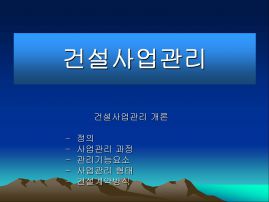 건설사업관리_개론-1페이지