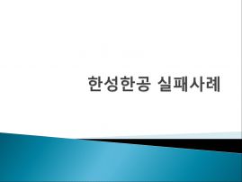 한성항공 실패사례-1페이지