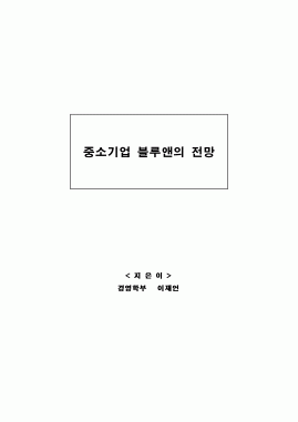 중소기업 블루앤 레포트-1페이지