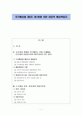 국가배상법 제6조 제1항에 의한 대외적 배상책임자-1페이지