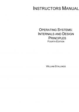 운영체제 - William Stallings 운영체제 교재 연습문제 정답모음-1페이지